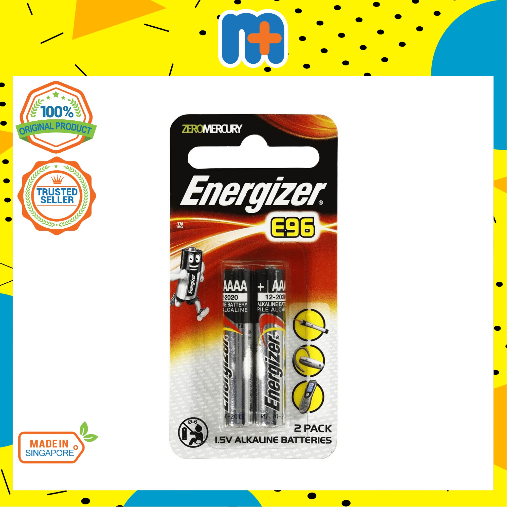 ENERGIZER MAX E96 AAAA BATTERY 2PC [E96BP2]